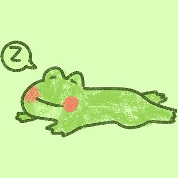 "Sleepy frog" Sticker for Sale by https-trees | Redbubble