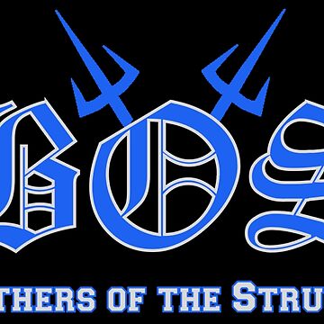 "BOS Brothers of the Struggle" Sticker for Sale by DIRTYDUNNZ | Redbubble