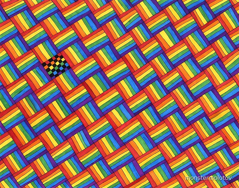 "rainbow cubes" by monstermolotov | Redbubble