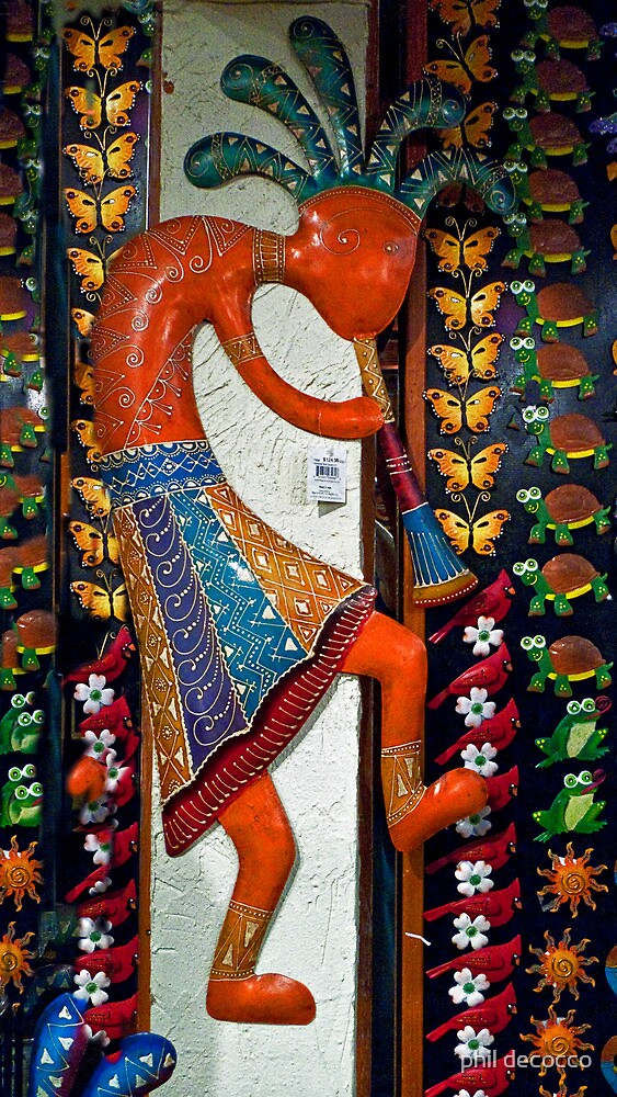 "Kokopelli Dancer" by phil decocco | Redbubble