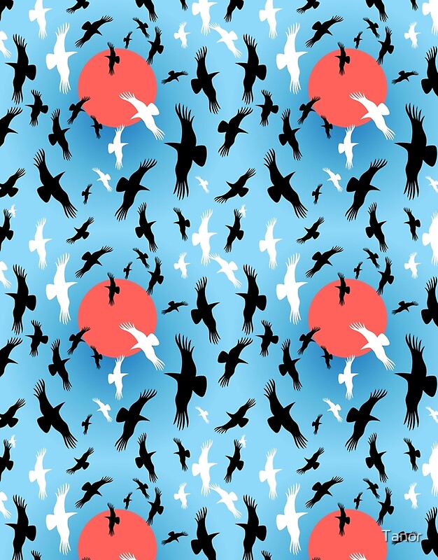 "Flocks of crows circling " by Tanor | Redbubble