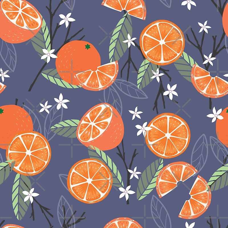 "Orange pattern 01" by BlueLela | Redbubble