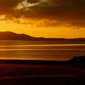 "Criffel And The Setting Sun" Art Print for Sale by Lou Wilson | Redbubble