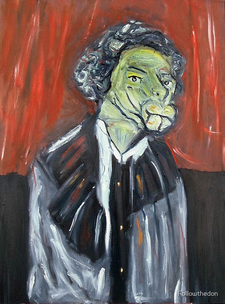 "Mule Faced Woman " by Followthedon | Redbubble