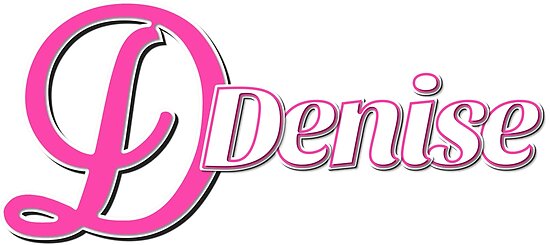 "Denise. Name in Pink and White" Poster by DeeStar | Redbubble