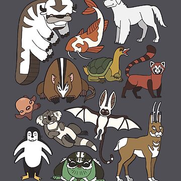"Avatar Menagerie" Sticker for Sale by softbiology | Redbubble