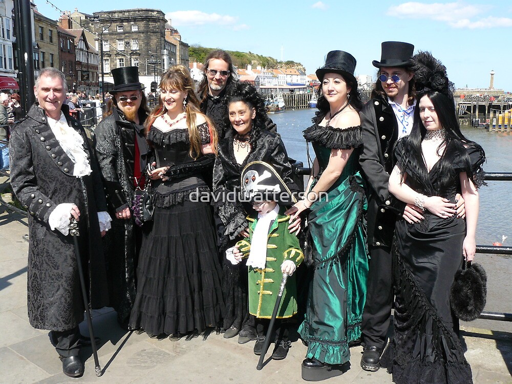 "A well-dressed group of Goths in Whitby" by davidwatterson | Redbubble