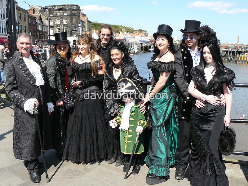 "A well-dressed group of Goths in Whitby" by davidwatterson | Redbubble