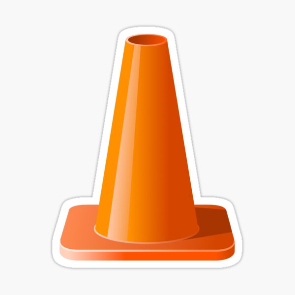 Traffic Cone Stickers | Redbubble