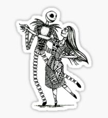 Jack and Sally: Stickers | Redbubble