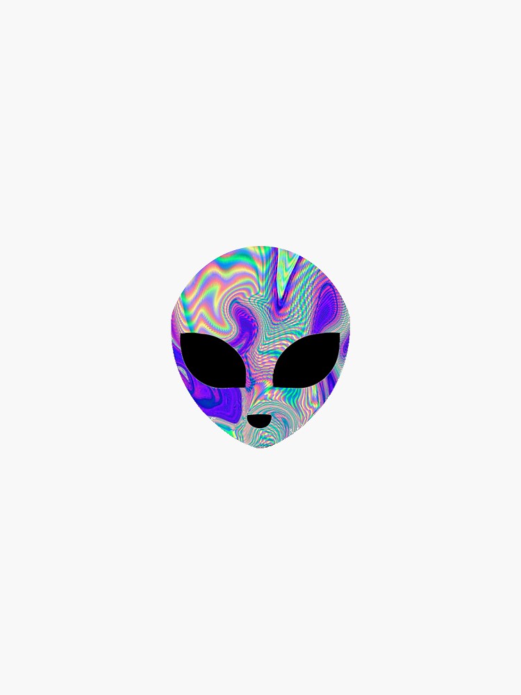 "Purple Alien" Sticker by trendystickers | Redbubble