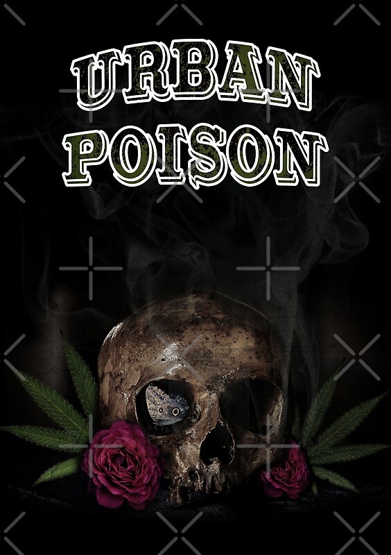 "Urban Poison Rose Skull Grunge Art" by cartstph | Redbubble