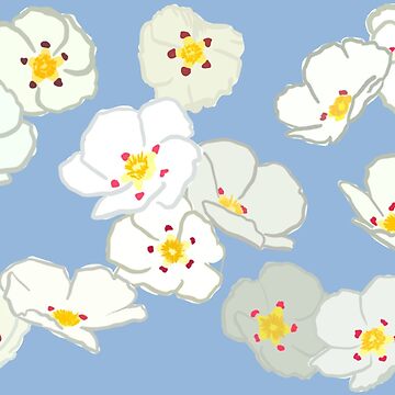 "may flowers in blue" Shower Curtain for Sale by brandtm | Redbubble