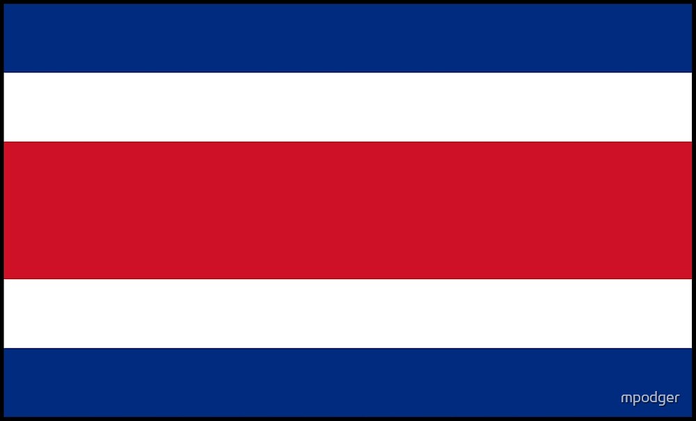 "Costa Rican Flag Gifts, Stickers & Products" by mpodger | Redbubble