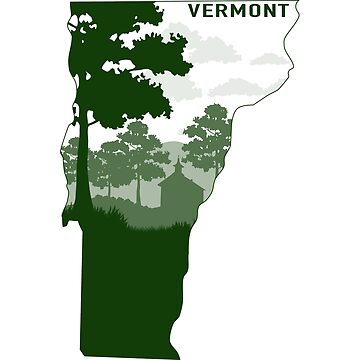 "Green Vermont" Poster for Sale by Clay Heern | Redbubble