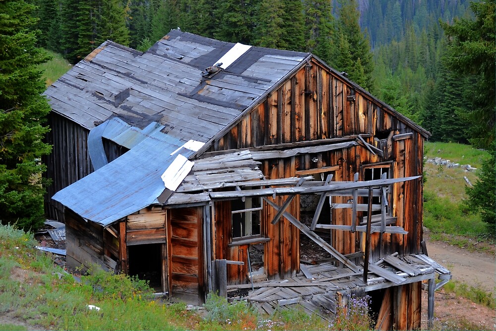 "Cinnabar Mine in Idaho" by Guy Jenkins | Redbubble