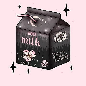 "Goth Soy Milk" Sticker for Sale by nevhada | Redbubble