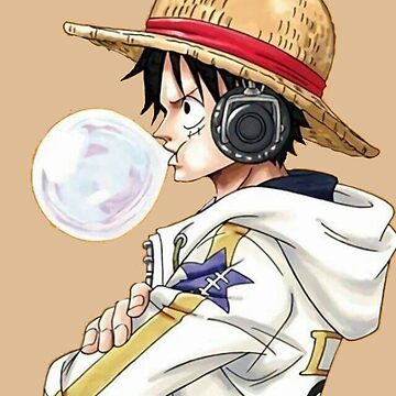 "one piece luffy buble" Sticker by rayan jedaoui | Redbubble