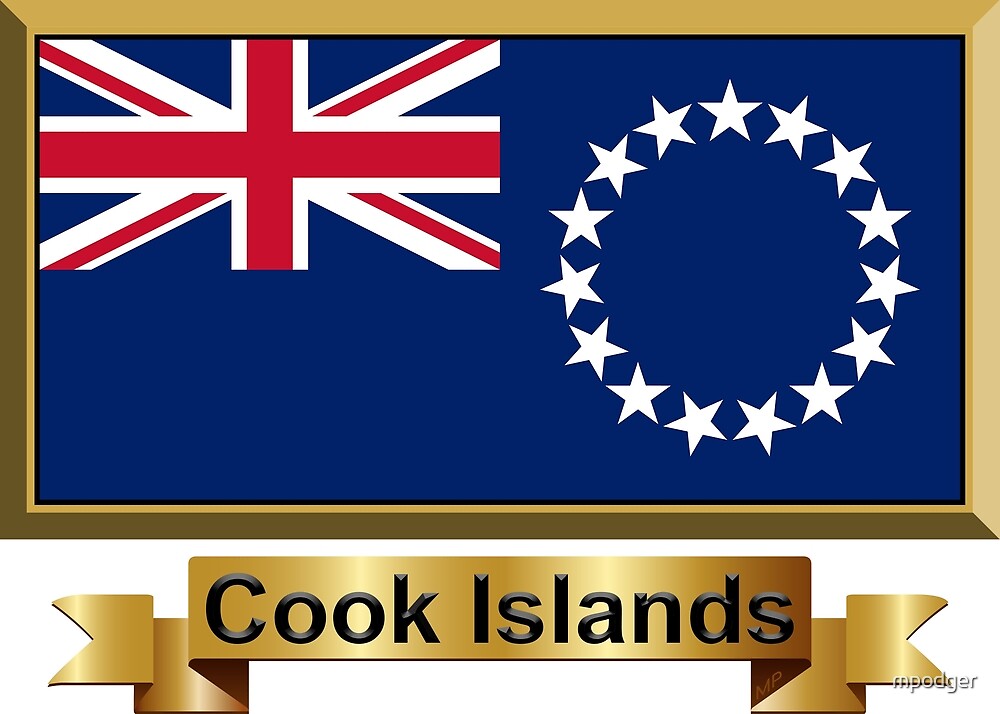 "Cook Islands Flag Gifts, Stickers & Products (N)" by mpodger | Redbubble