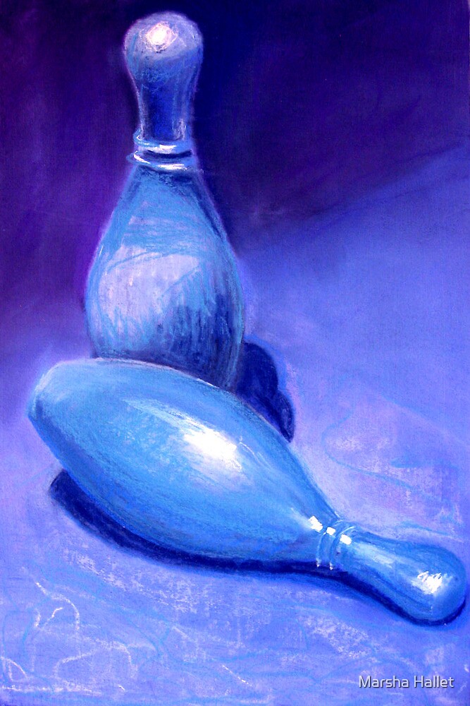 "Blue Study" by MARSHA HALLET | Redbubble