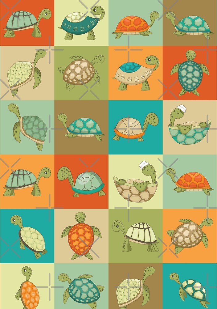 "Sea Turtles Collage" by NoBonesLife | Redbubble