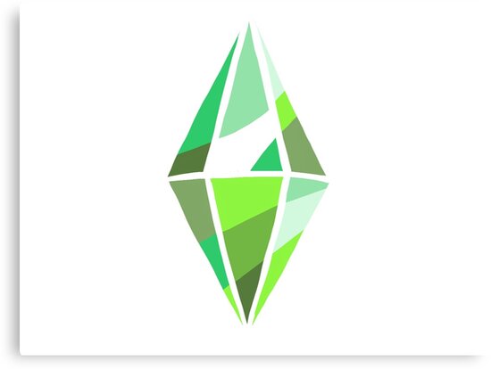 "Sims 4 Plumbob" Canvas Print by madeline-ad | Redbubble