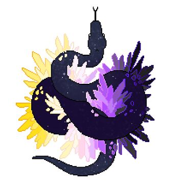 "Nonbinary Pride Galaxy Python" Sticker for Sale by OceanicScribble ...