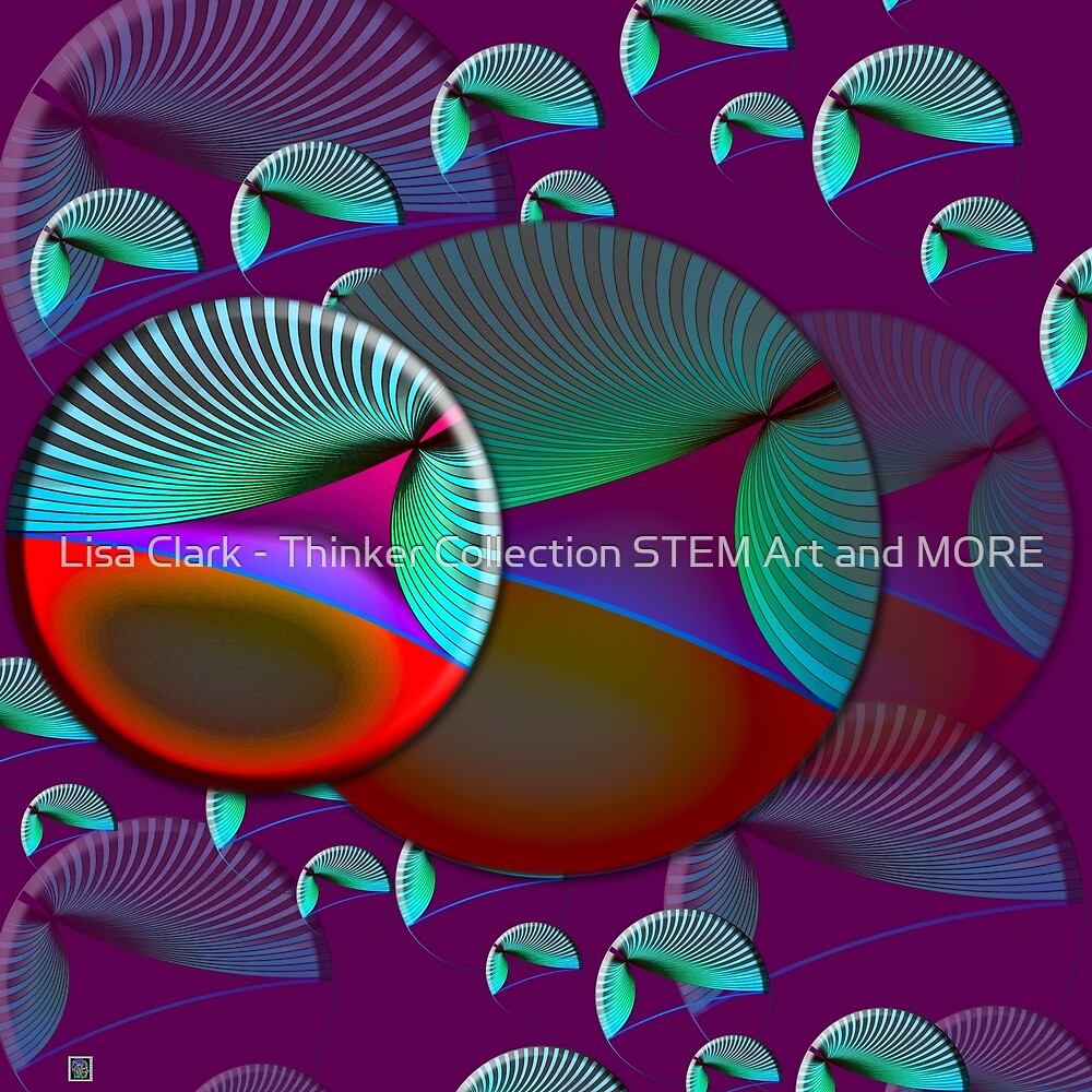 ""Poincaré Disc Model Hyperbolic Plane"©" by Lisa Clark - Thinker ...