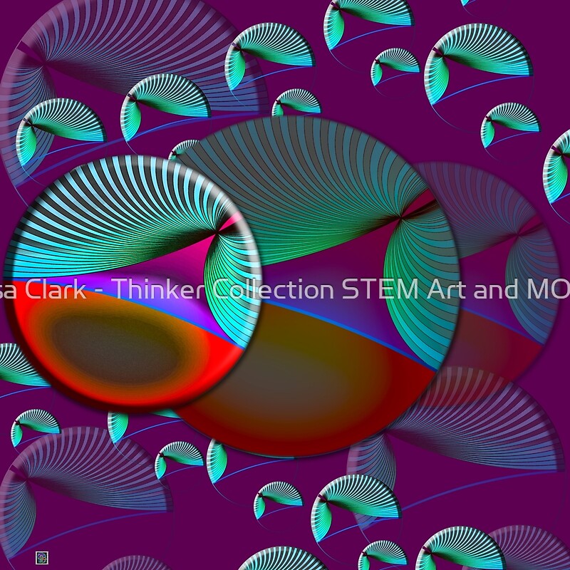 ""Poincaré Disc Model Hyperbolic Plane"©" by Lisa Clark - Thinker ...