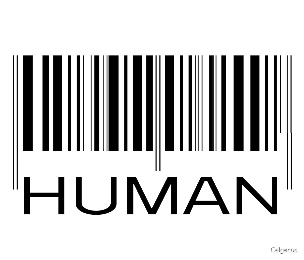 "HUMAN BARCODE" by Calgacus | Redbubble