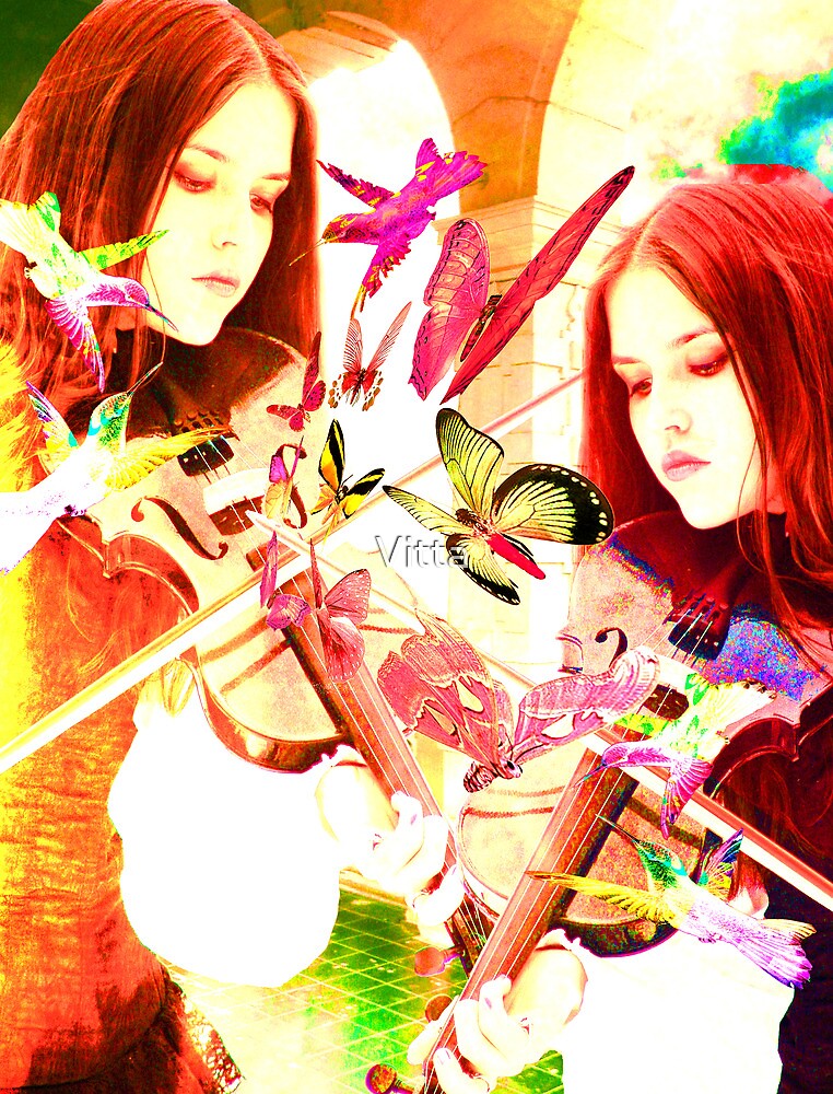 "Violin. Collage." by Vitta | Redbubble
