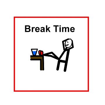 "Autism pec card - break time" Art Print for Sale by AutismHero | Redbubble