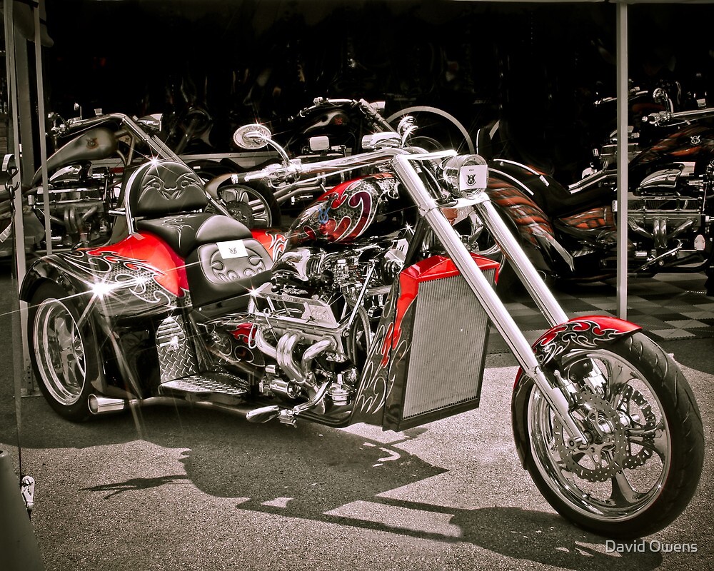 "Custom V8 Trike-Bad to the Bone & fast too!" by David Owens | Redbubble