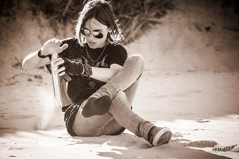 "Sand in my shoes!" by Normf | Redbubble