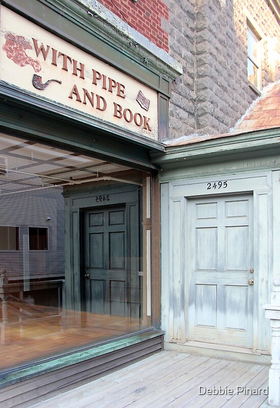 "With Pipe and Book, Lake Placid New York" by Debbie Pinard | Redbubble