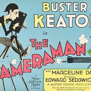 "The Camera Man - Buster Keaton vintage film poster" Art Board Print ...