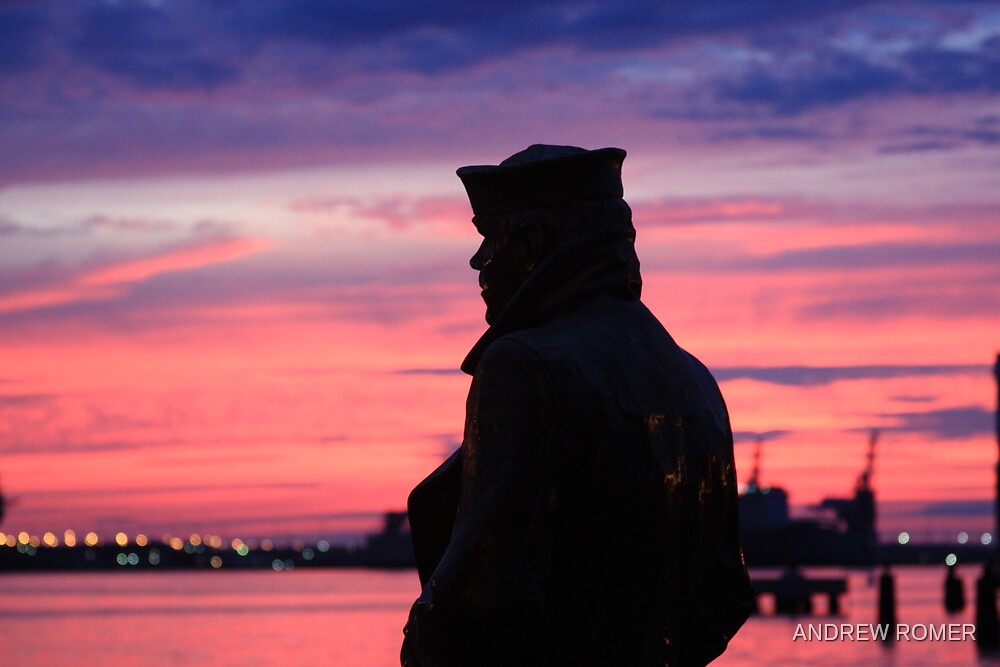 "Lone Sailor" by ANDREW ROMER | Redbubble