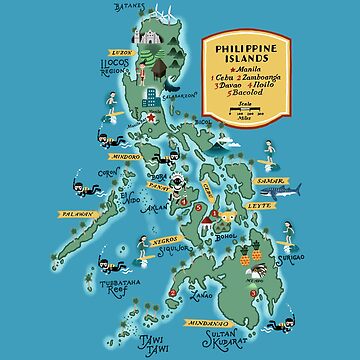 "Philippine map" Magnet for Sale by papemelroti | Redbubble