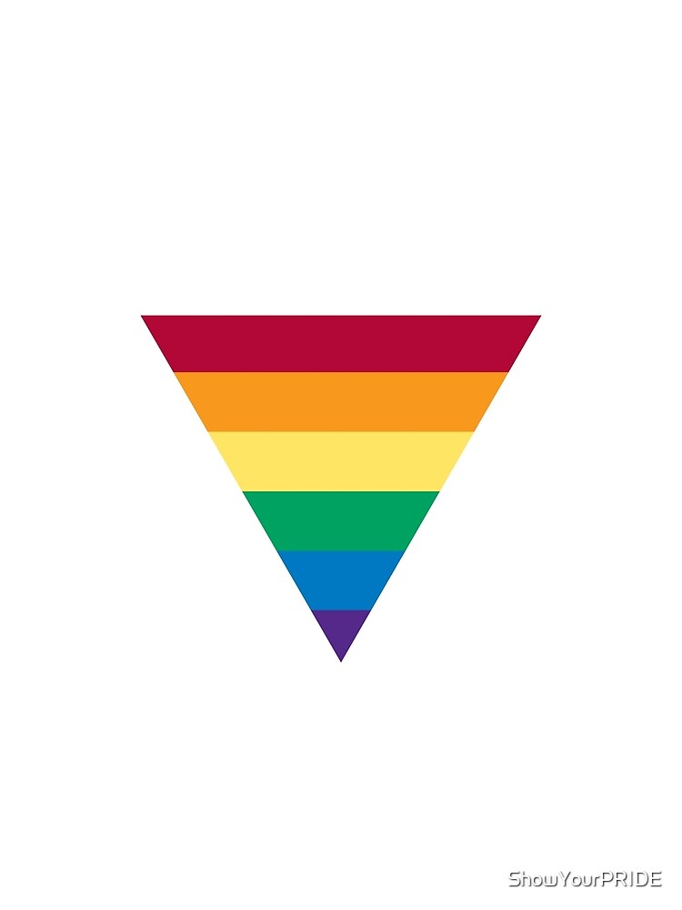 "Gay Pride - Rainbow Triangle - Gay Pride Flag" by ShowYourPRIDE ...