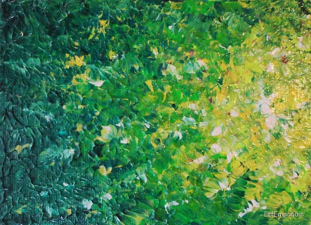 "LAKE GRASS - Original Acrylic Abstract Painting Lake Seaweed Hunter ...