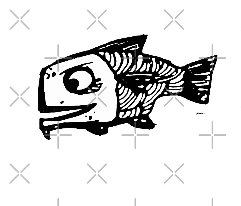 "Gritty Fish" by Russ Fagle Magichammer.com | Redbubble