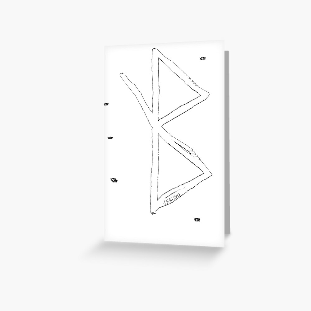 "Healing - Viking Symbol A Rune based Symbol meaning HEALING" Greeting ...