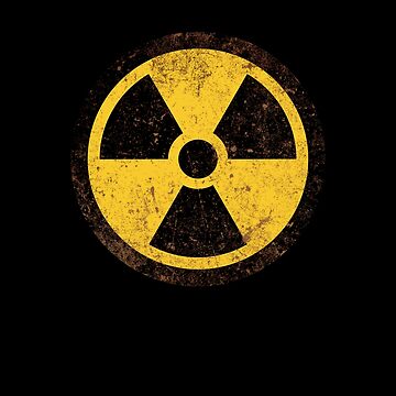 "Vintage Warning Nuclear Radioactive Sign Distressed" Mask for Sale by ...