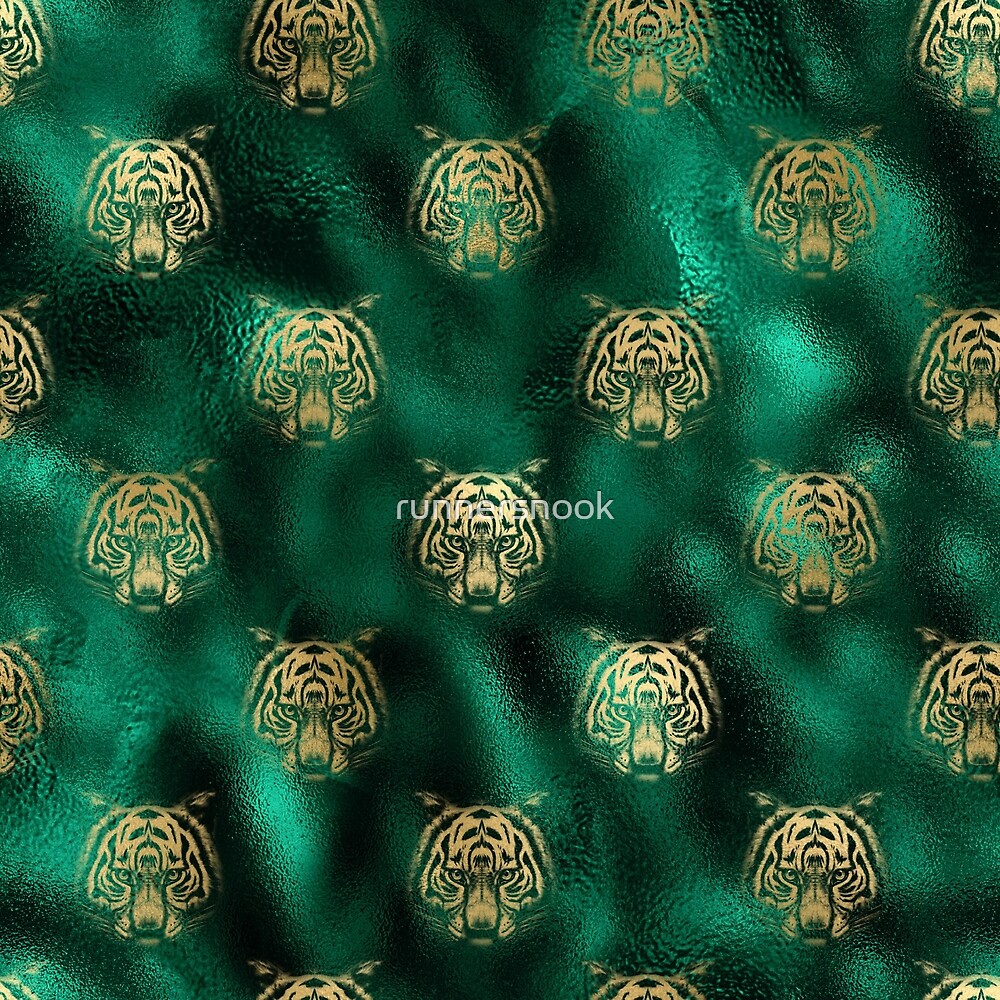 "Emerald and Gold Safari / Animal Print Pattern Collection (Style 22 ...
