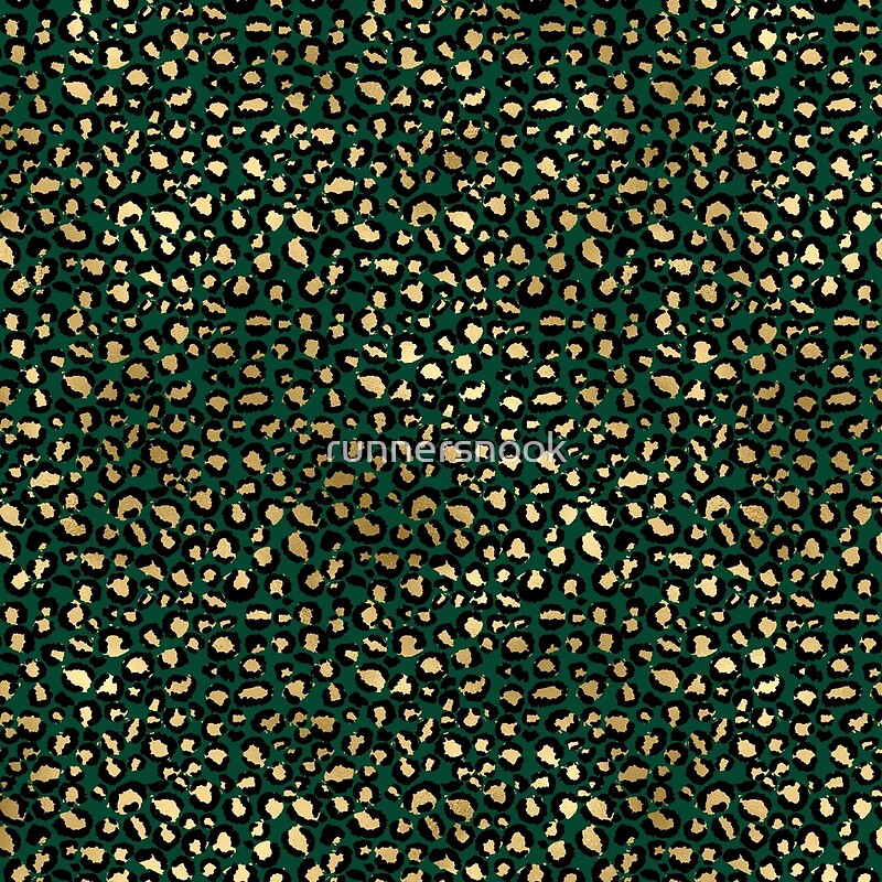 "Emerald and Gold Safari / Animal Print Pattern Collection (style 5 ...