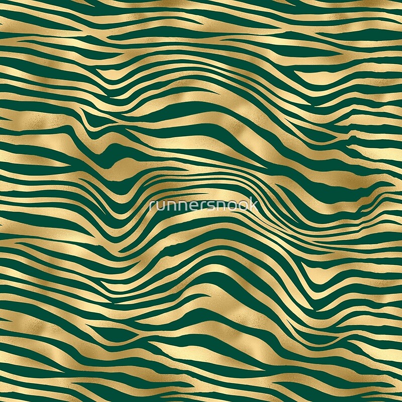 "Emerald and Gold Safari / Animal Print Pattern Collection (style 10 ...