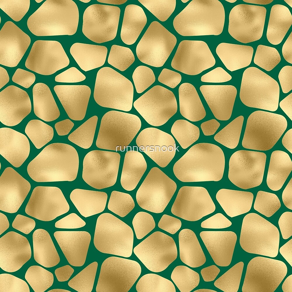 "Emerald and Gold Safari / Animal Print Pattern Collection (style 12 ...