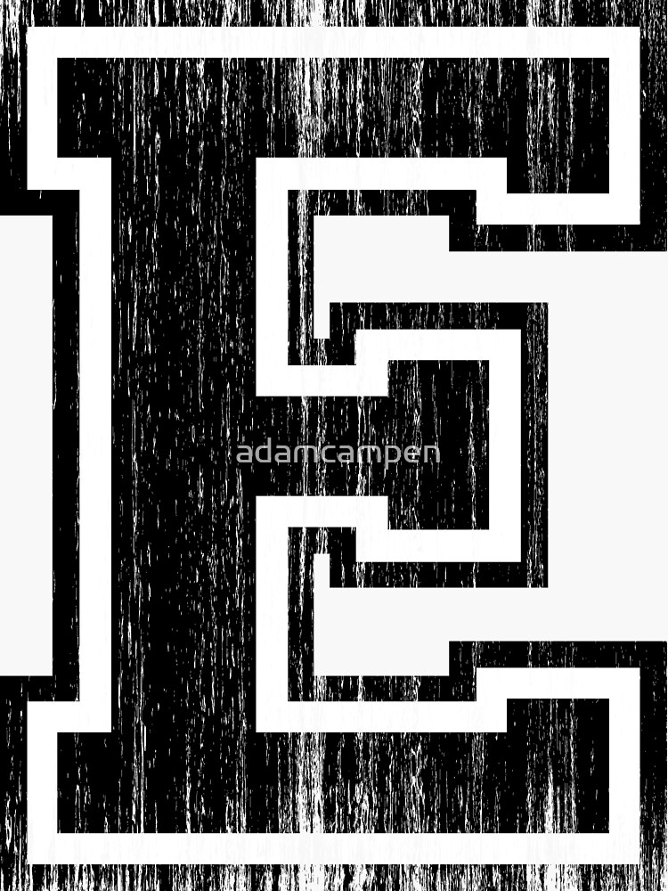 "Big Varsity Letter E" Sticker by adamcampen | Redbubble