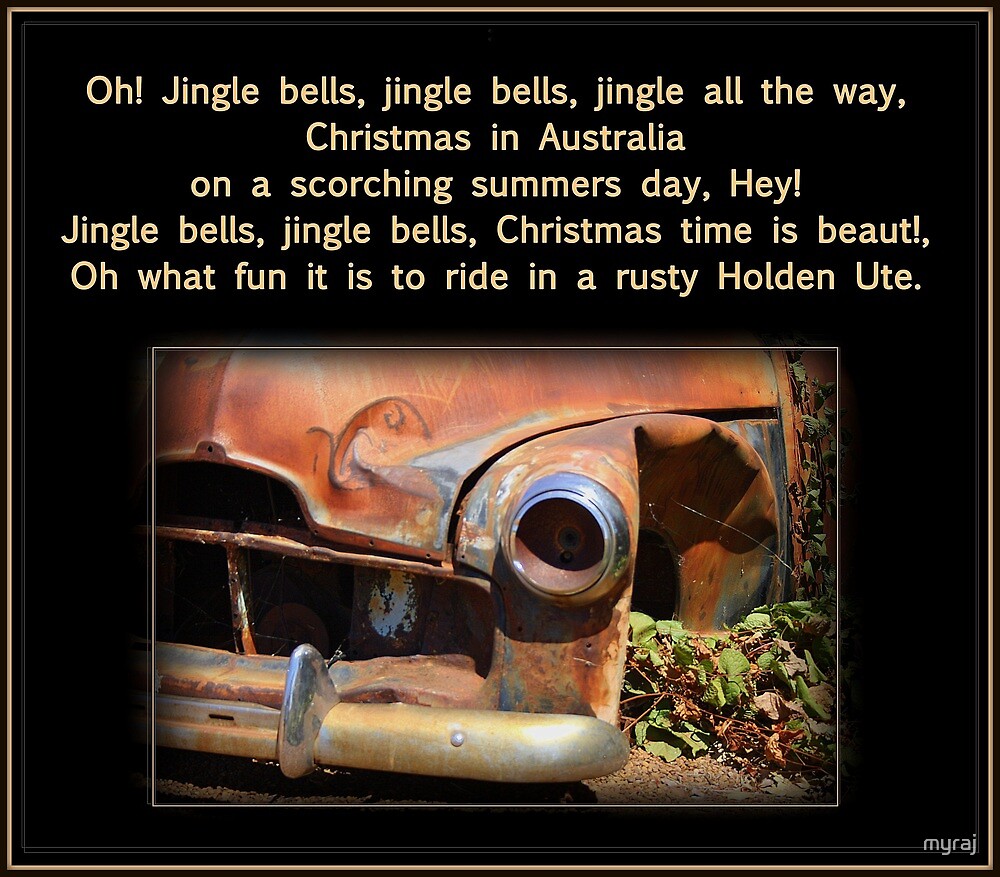 in a rusty Holden Ute" by myraj | Redbubble