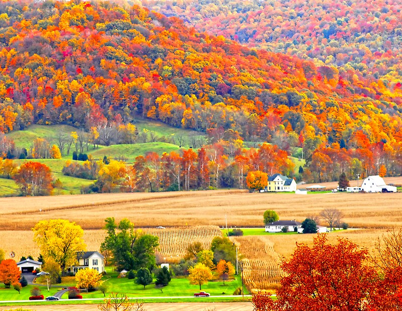 " Autumn Hills of Southern Ohio" Framed Prints by Randy Branham | Redbubble